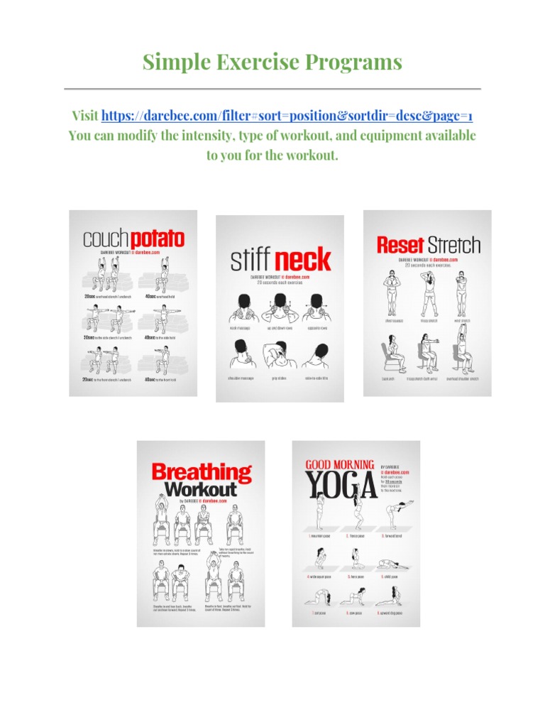 Simple Workouts | PDF