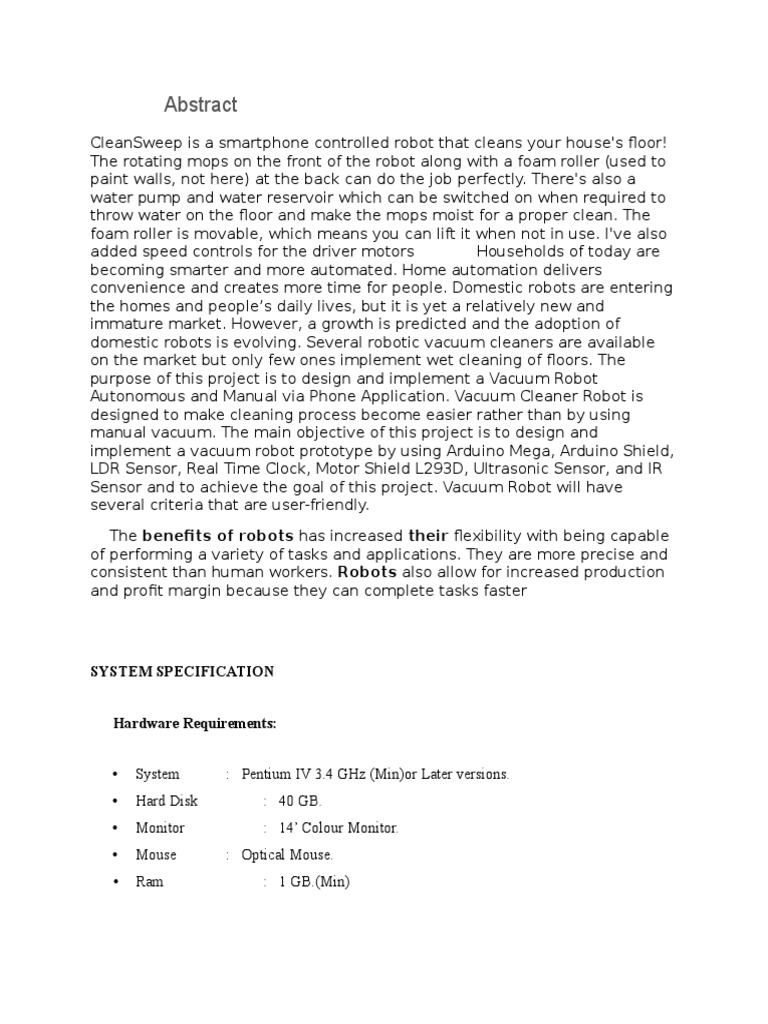 CleanSweep 11 | Download Free PDF | Bluetooth | Robot