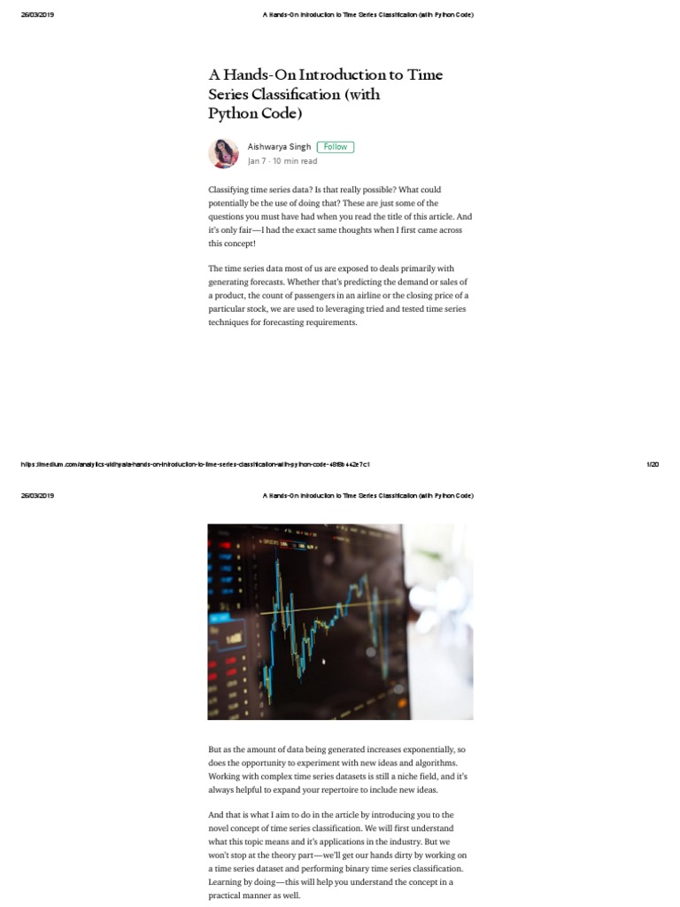 A Hands-On Introduction To Time Series Classification (With Python Code ...