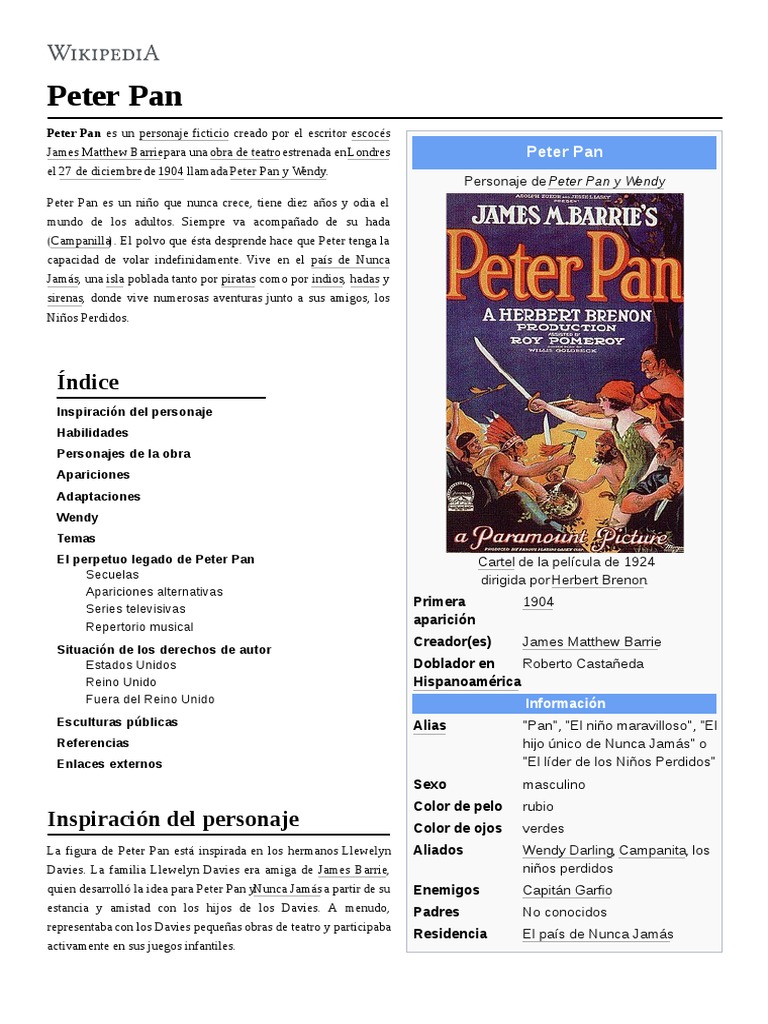 Peter Pan | PDF | Peter Pan | Neverland