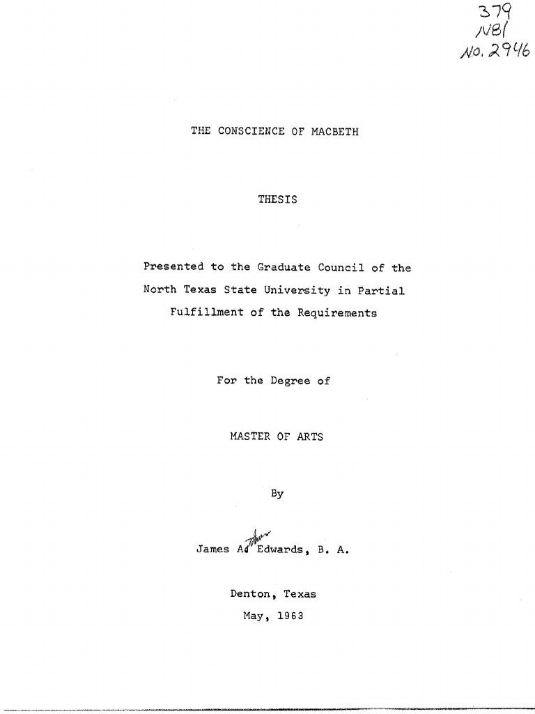 Edwards PDF | PDF | Macbeth | Conscience