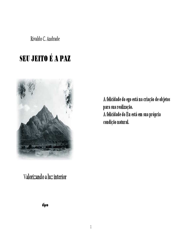 Seu Jeito É A Paz - A4 PDF | PDF | Pensamento | Deus