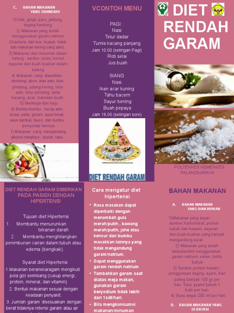 Diet Rendah Garam | PDF