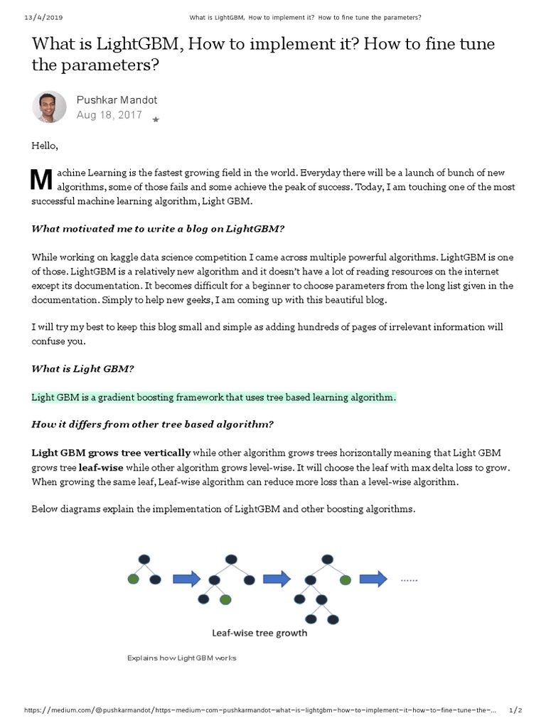What Is LightGBM, How To Implement It - How To Fine Tune The Parameters ...
