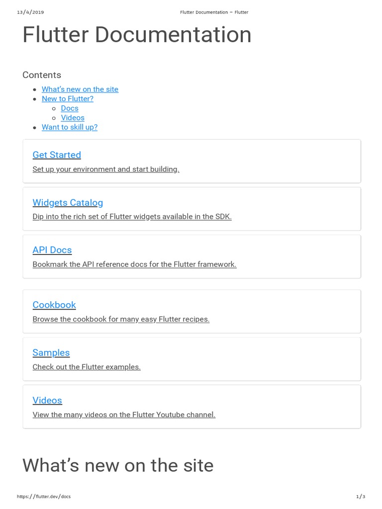 Flutter Documentation - Flutter | PDF | Xamarin | Mobile App