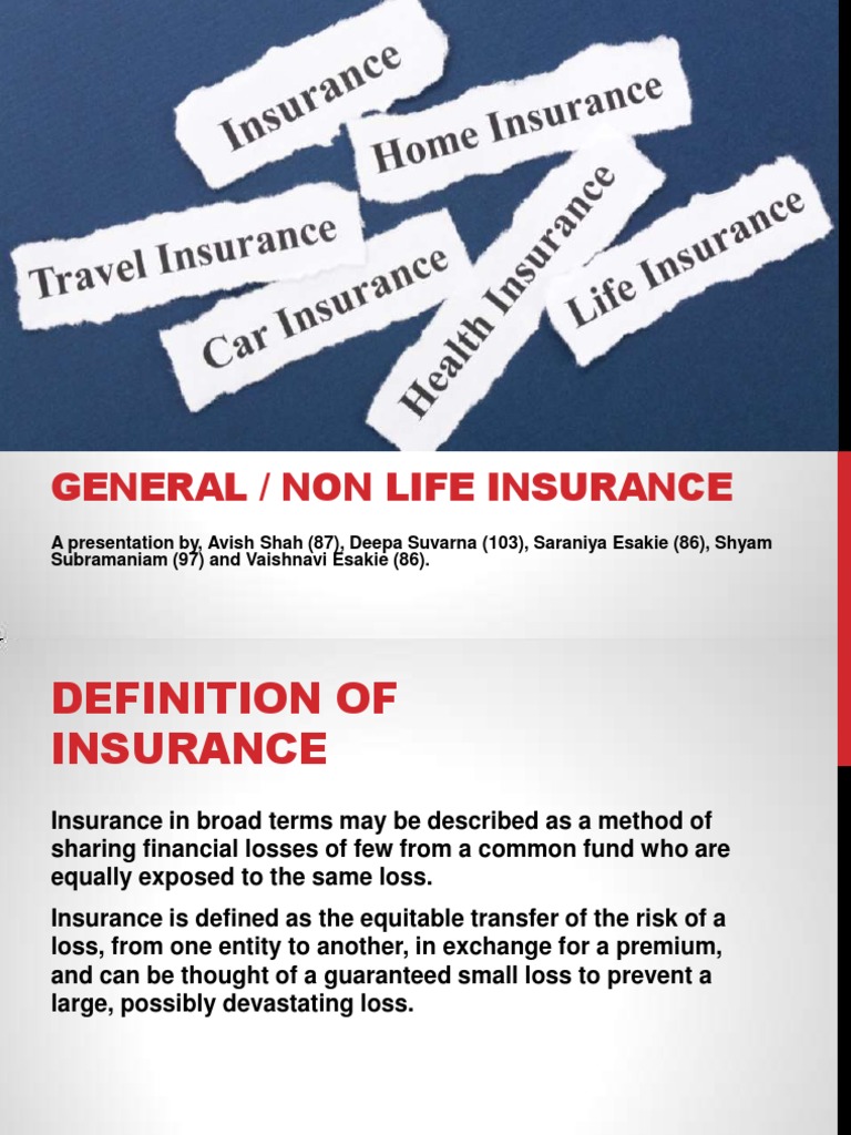 General / Non Life Insurance | PDF | Insurance | Service Industries