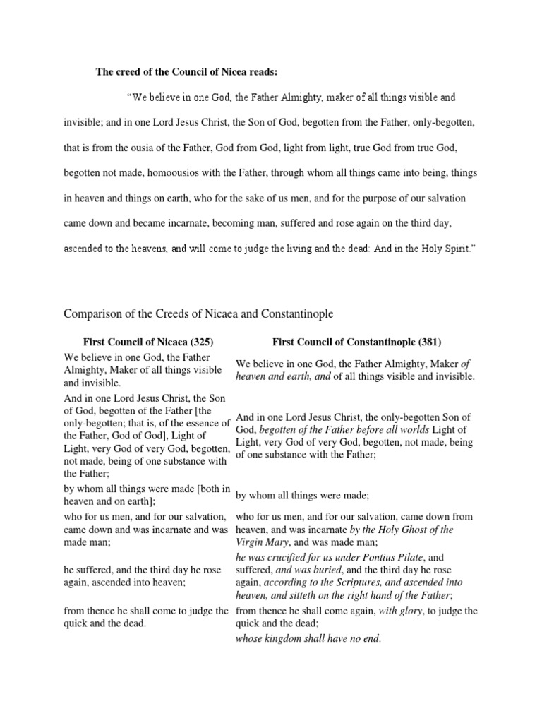 Creeds | PDF | God The Father | Monotheistic Religions