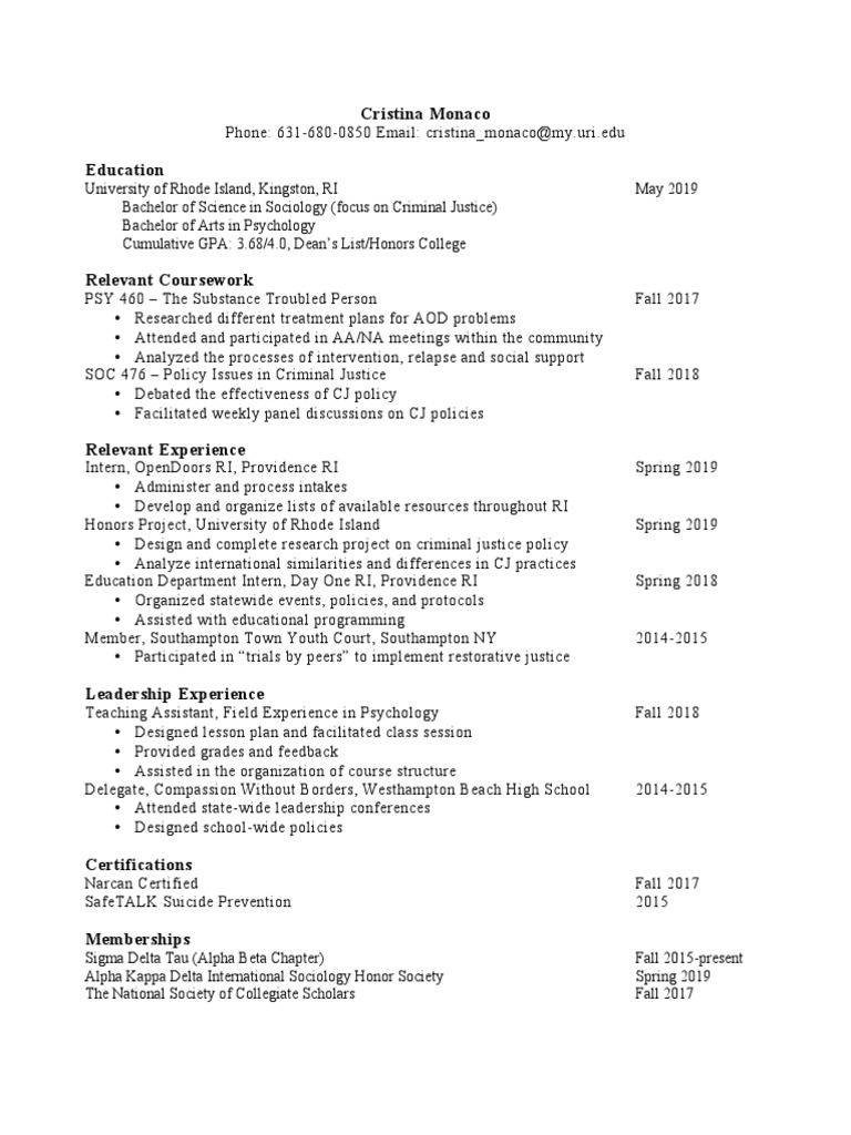 Weebly Resume | PDF | Academia | Behavior Modification