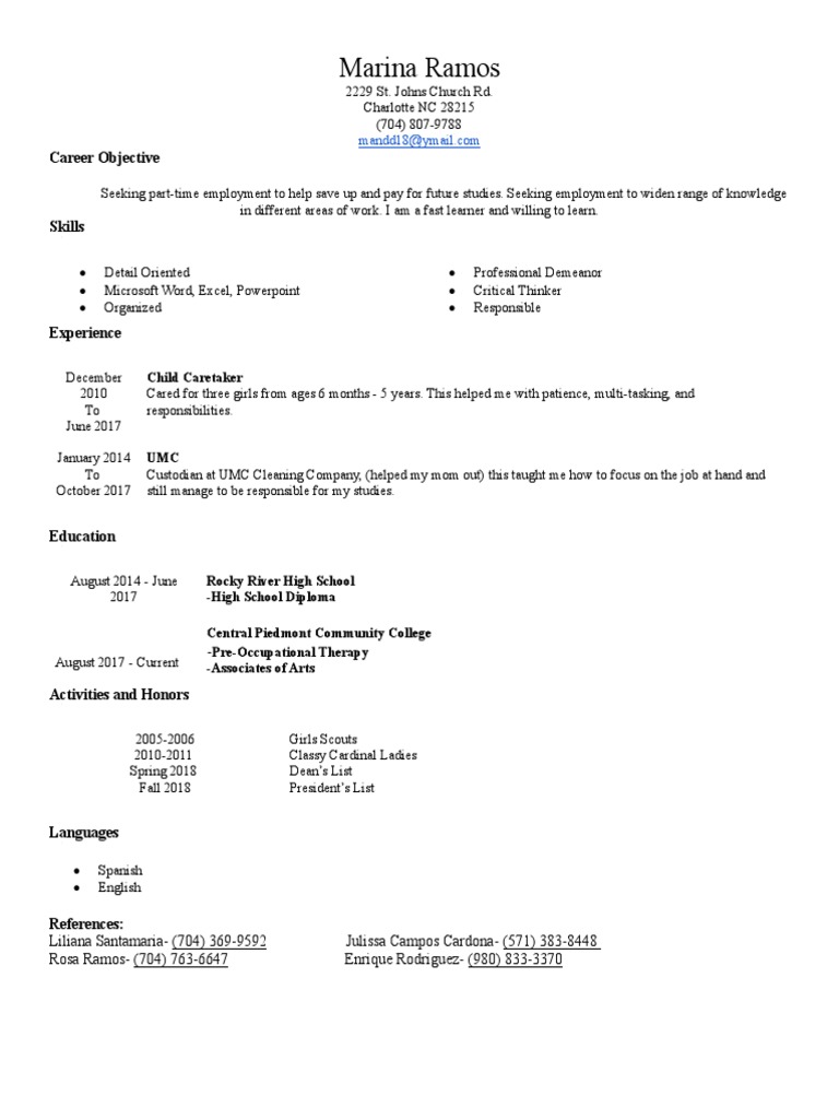 Resume 2019 | PDF