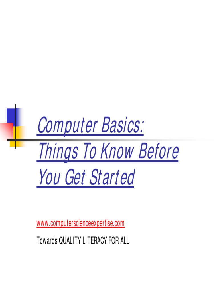 Computer Basics PDF | PDF | Copyright | Computer File