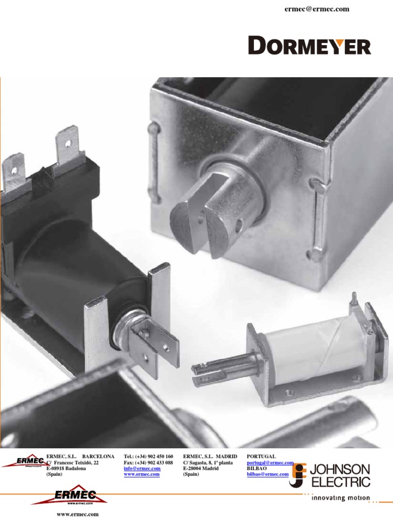 CAT JOHNSON ERMEC Dormeyer - Imperial Electroimanes AC PDF | PDF | Electric Motor | Machines