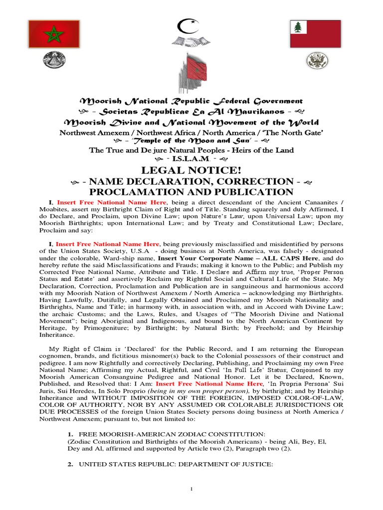 Name Declaration Correction and Publication 2019 | PDF | Human Rights ...