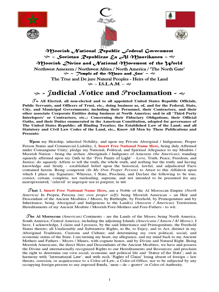 Judicial Notice and Proclamation 2019 | PDF | United States ...