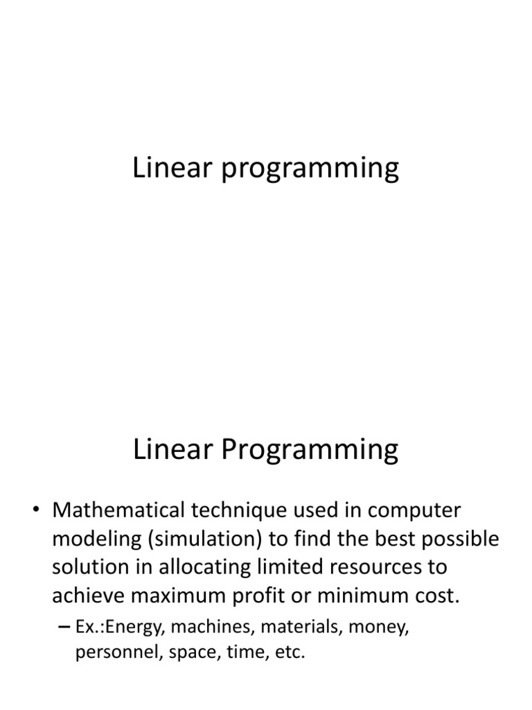 Linear Programming | PDF | Linear Programming | Fertilizer