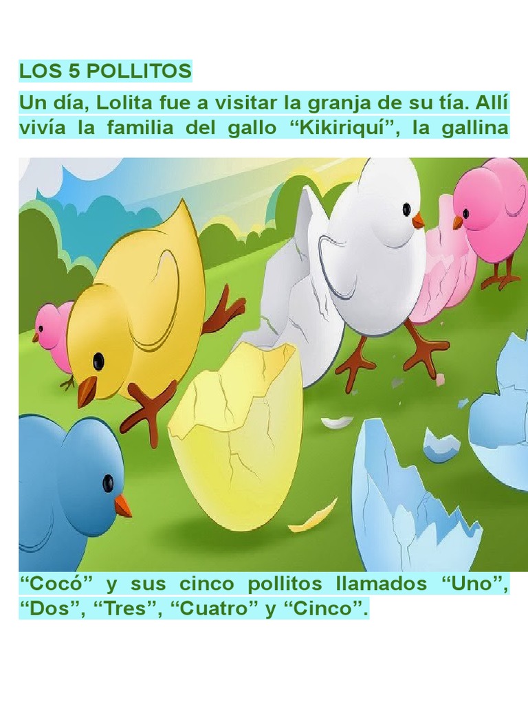 Los 5 Pollitos | PDF