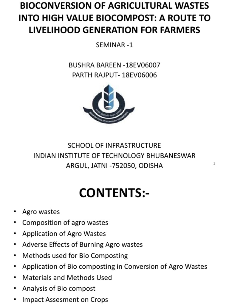 Seminar - 1 BUSHRA BAREEN - 18EV06007 PARTH RAJPUT-18EV06006 | PDF ...