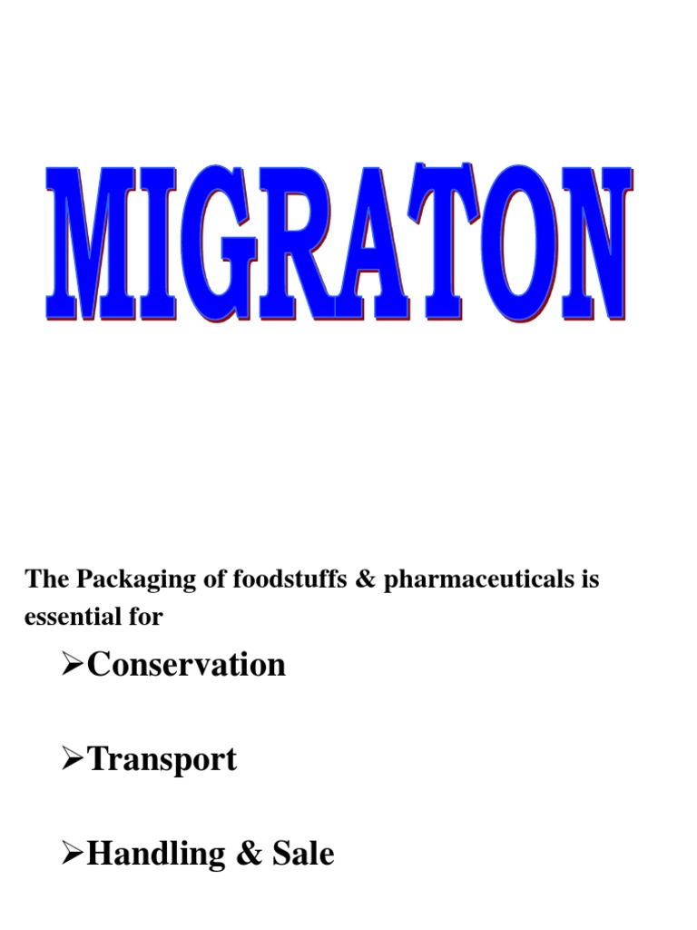 Migration From MAterials in Contact With Food Stuffs | PDF | Drink ...