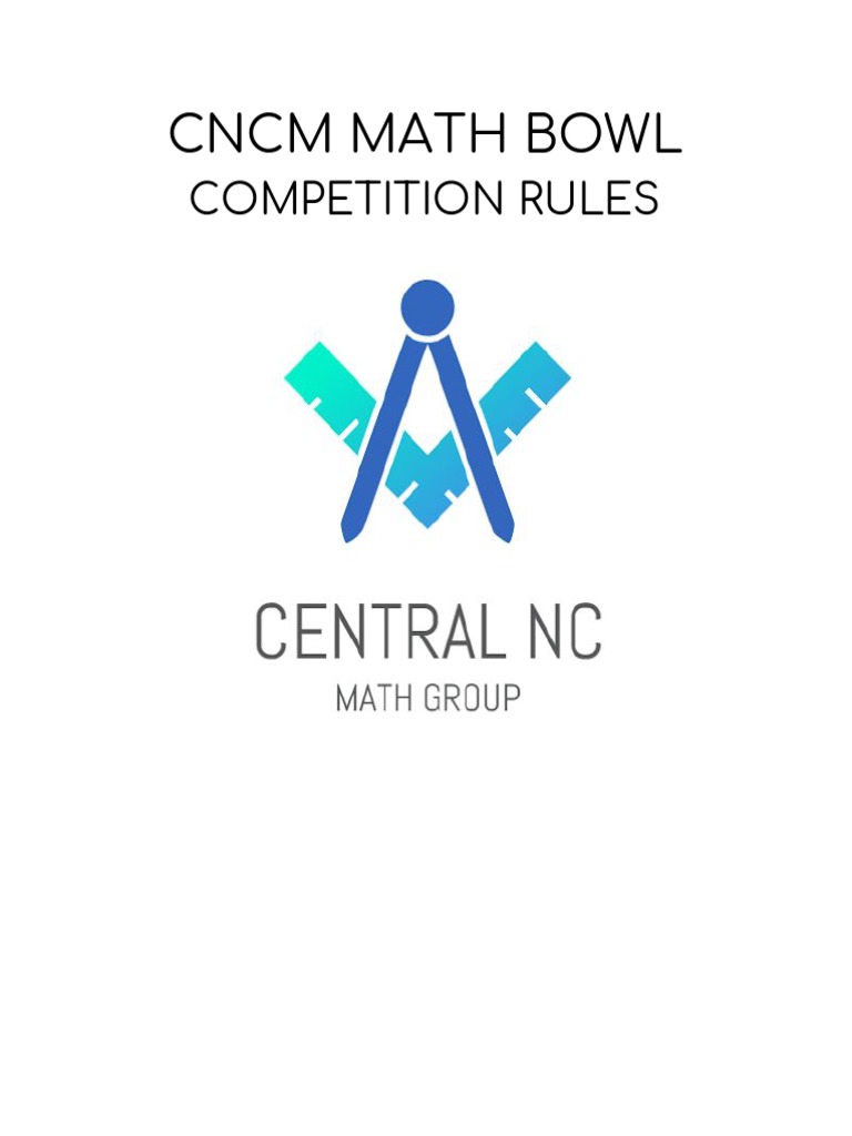 CNCM Math Bowl Competition Rules | PDF | Leisure | Sports