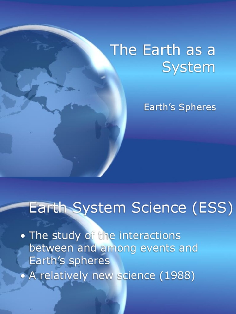 Earth As A System | Download Free PDF | Planets Of The Solar System ...