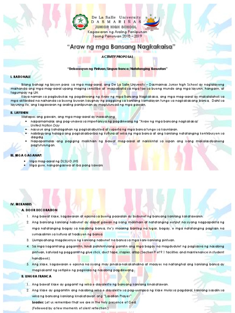 UN Activity Proposal | PDF