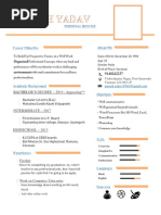 12th Pass Resume Format | PDF