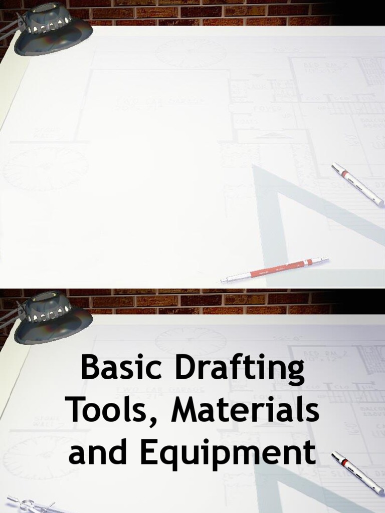 Basic Drafting Tools | PDF | Technical Drawing | Pencil