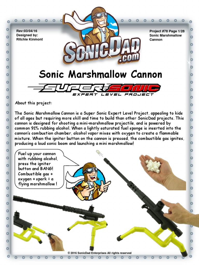 Project 0078 Sonic Marshmallow Cannon PDF | PDF | Hardware Store | Gun ...