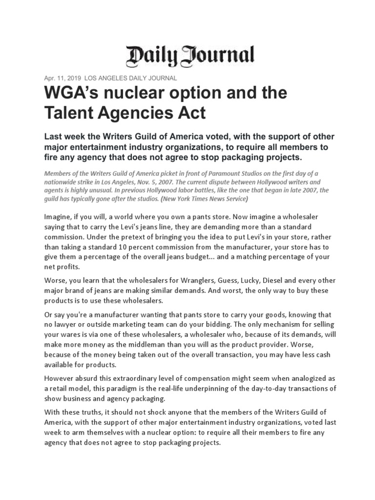 Rick Siegel Column in 4 11 19 Los Angeles Daily Journal | PDF ...