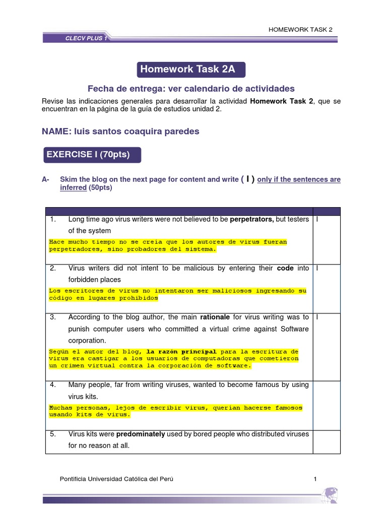 Coaquira Luis HT2 | PDF | Computer Virus | Computing And Information Technology