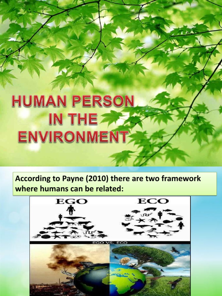 Human Person in the Environment Final | Ecology | Human
