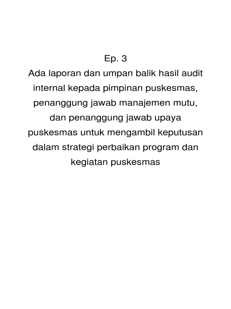 Laporan Hasil Audit Internal | PDF