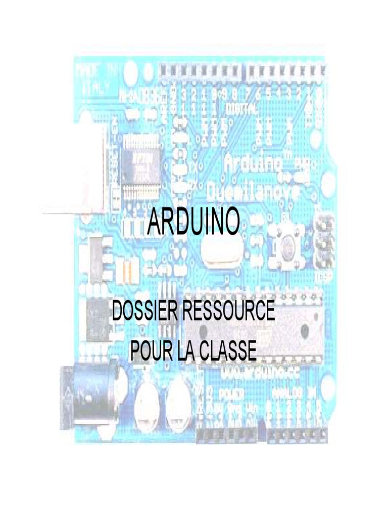 Arduino Dossier Ressource | PDF | Arduino | USB