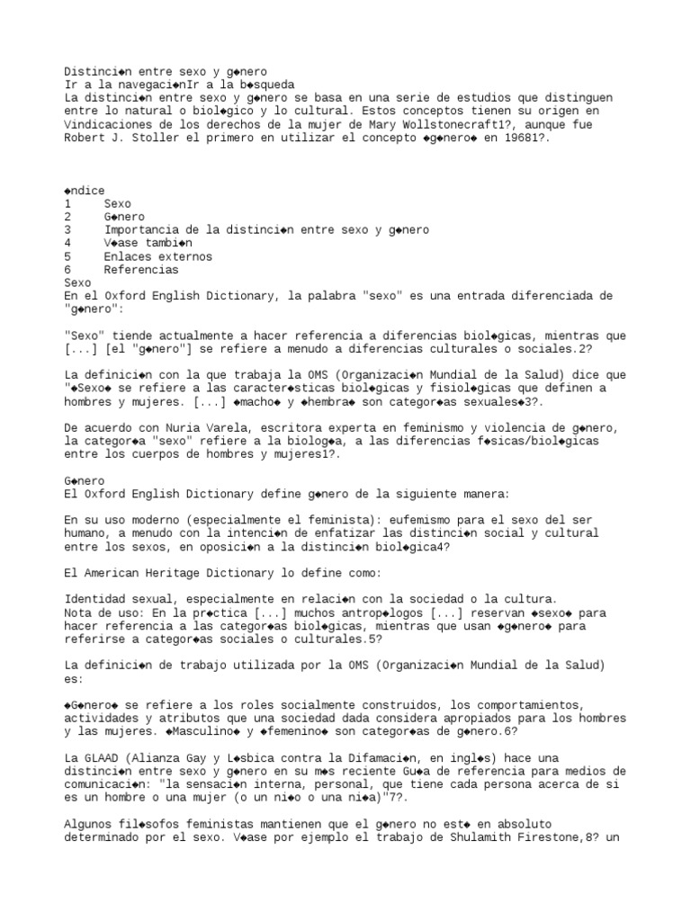 Definicion de Genero | PDF | Feminismo | Estudios de género