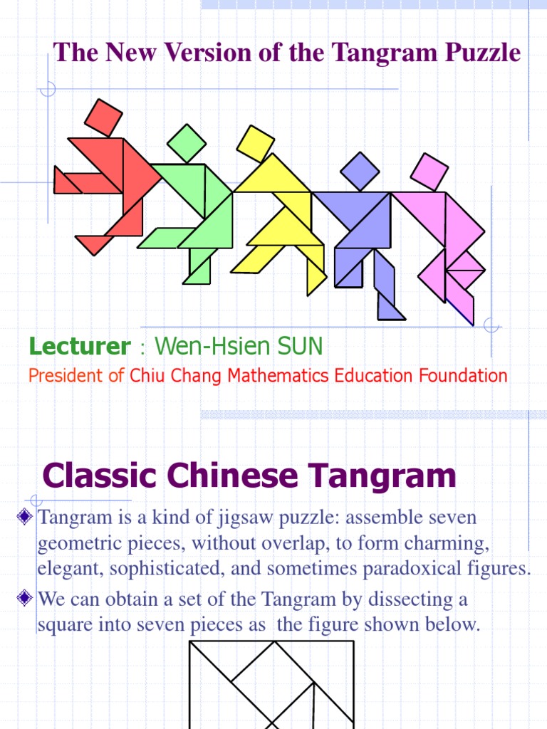 The New Version of The Tangram Puzzle: Lecturer Wen-Hsien SUN | PDF ...