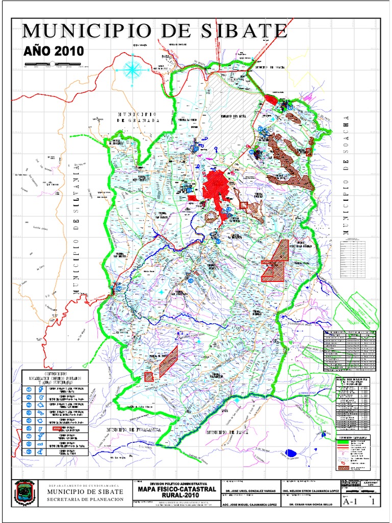 Mapa de Barrios y Veredas de Sibaté | PDF