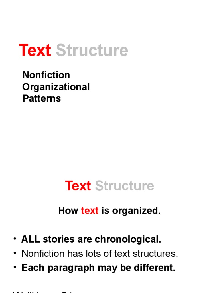 Structure: Nonfiction Organizational Patterns | PDF | Clown | Nature