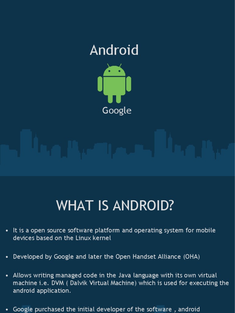 My Presentation On Android History | PDF | Android (Operating System ...