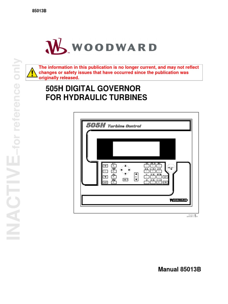 505H Digital Governor For Hydraulic Turbines | PDF | Machines | Input ...