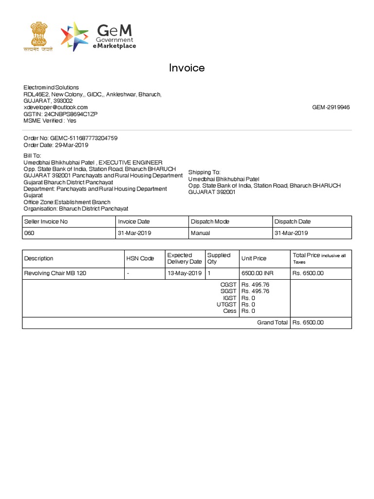 Invoice: Inclusive All Taxes | PDF