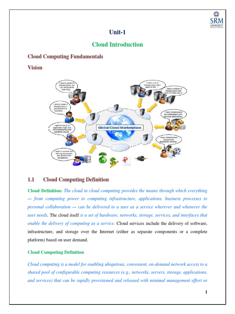 Cloud Introduction: Cloud Computing Fundamentals Vision | PDF | Platform As A Service | Cloud ...