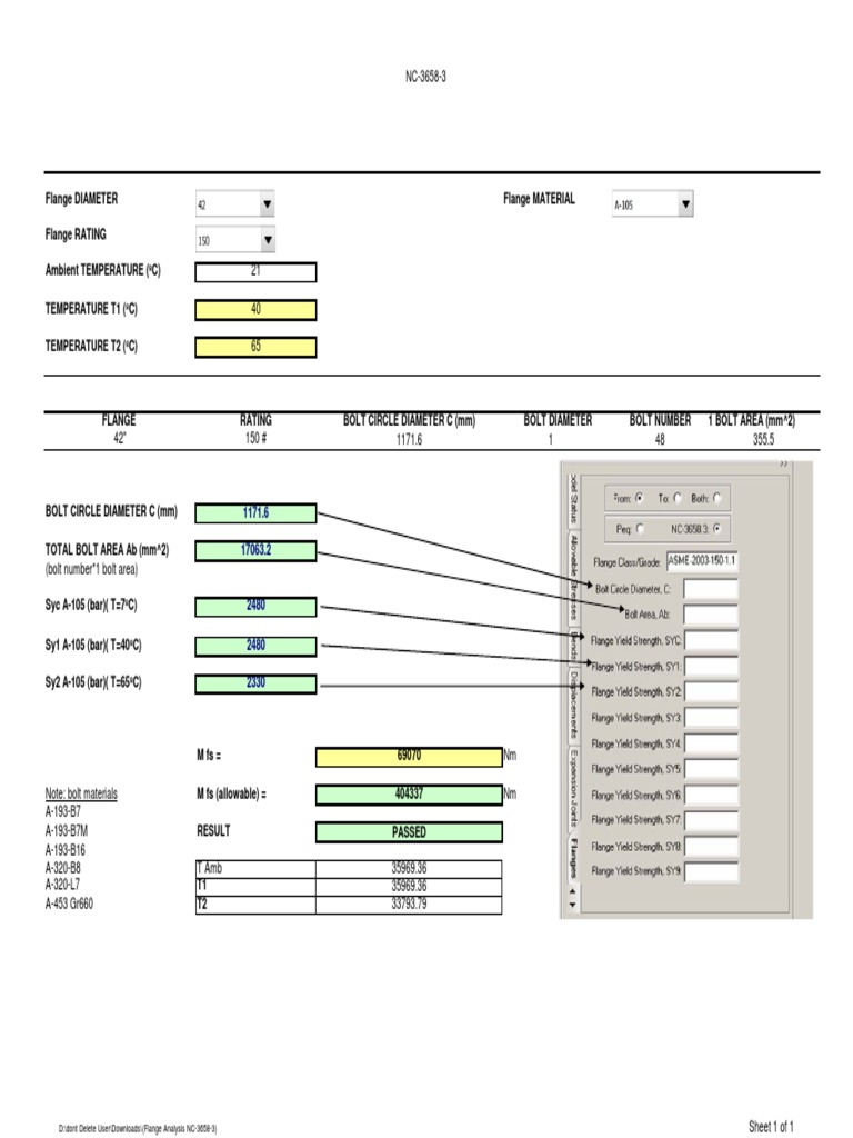 D:/dont Delete User/Downloads/ (Flange Analysis NC-3658-3) | PDF
