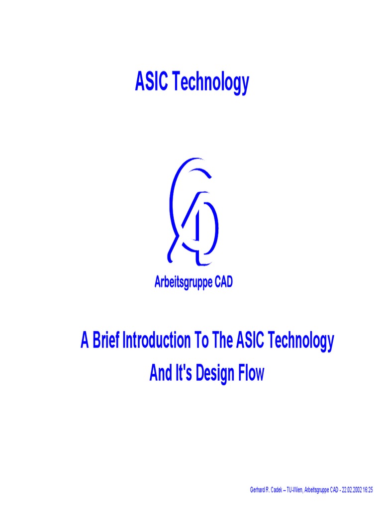 ASIC Technology: A Brief Introduction To The ASIC Technology and It's ...