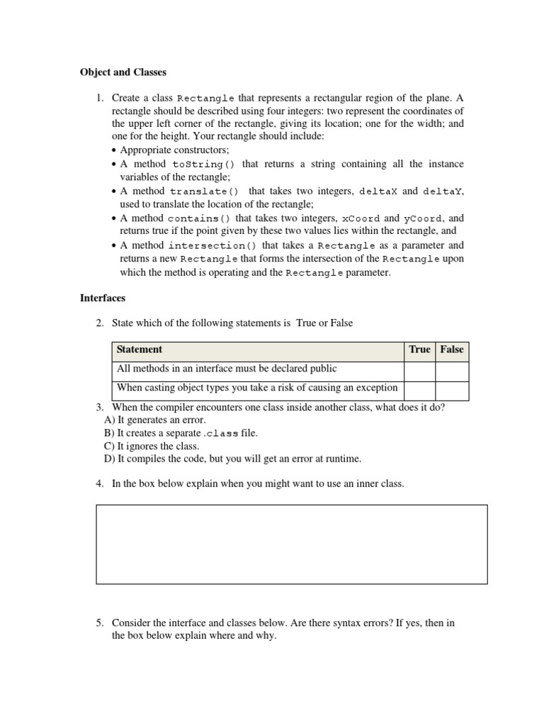 Interfaces Pdf Class Computer Programming Method Computer Programming