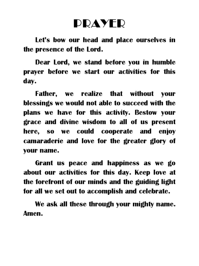 Prayer | PDF