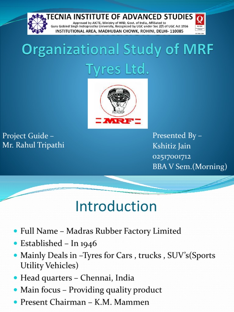 Presentation On MRF | PDF | Business