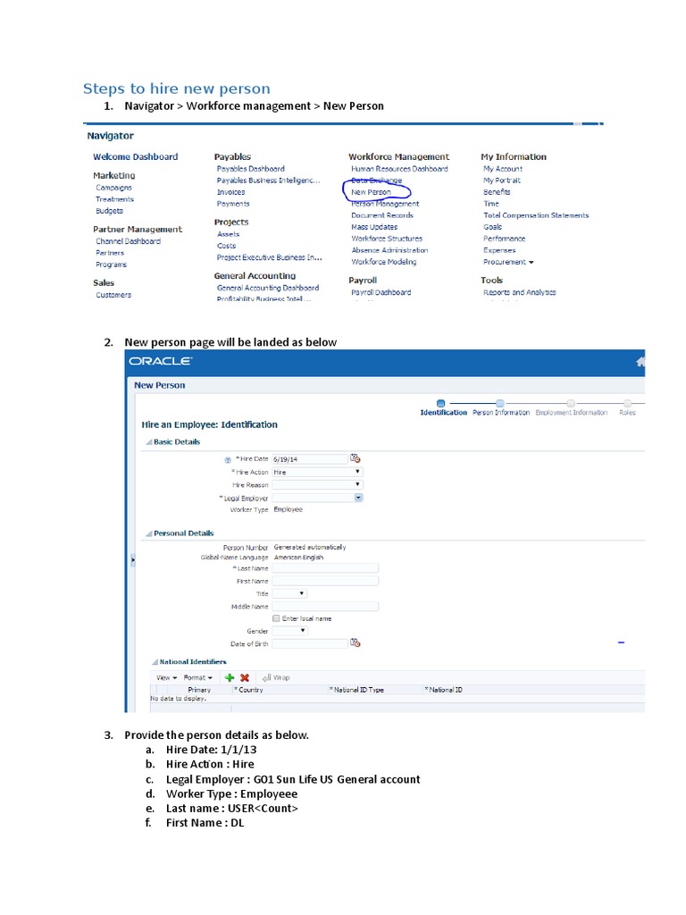 Oracle Fusion User and Roles Creation | PDF | Password | Computing