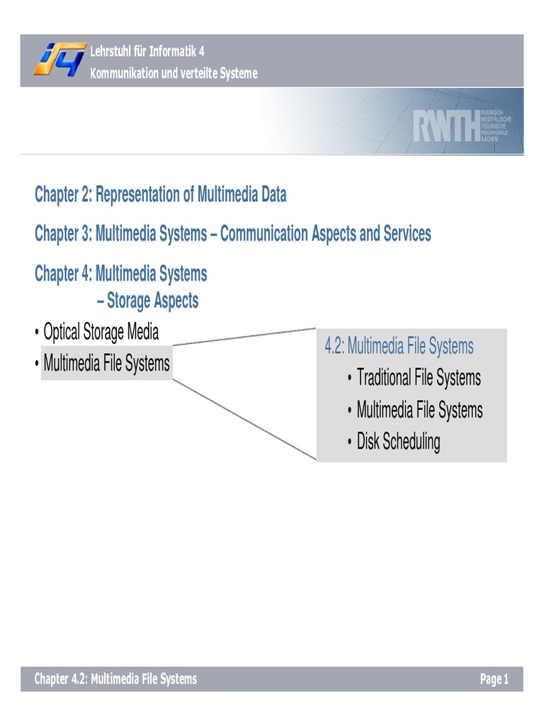 Lehrstuhl Für Informatik 4 Kommunikation Und Verteilte Systeme | PDF | Hard Disk Drive | File System