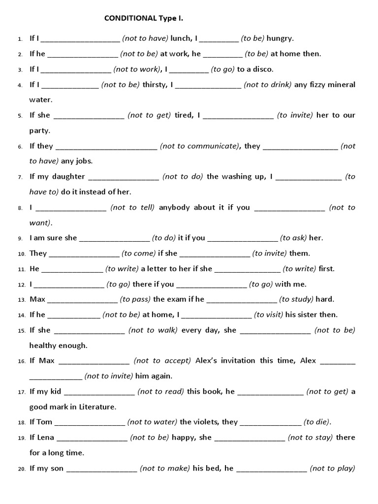 First-Conditional-Exercises 5 | PDF | Luck | Witchcraft