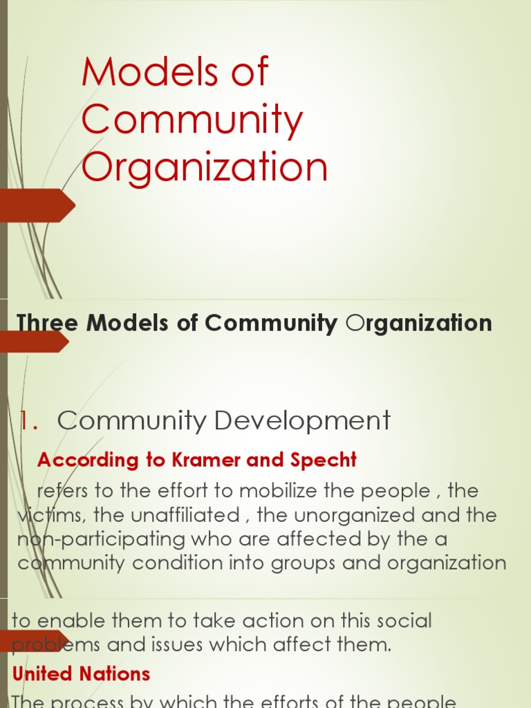 Models of Community Organization | Community | Policy