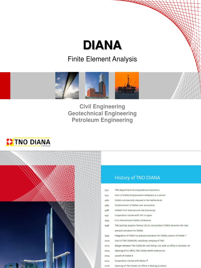 DIANA Finite Element Analysis Overview | PDF | Viscoelasticity ...